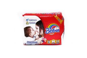 BEBIN DIAPERS M #3 14'S