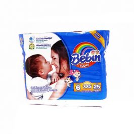 BEBIN DIAPERS XXL #6 25'S